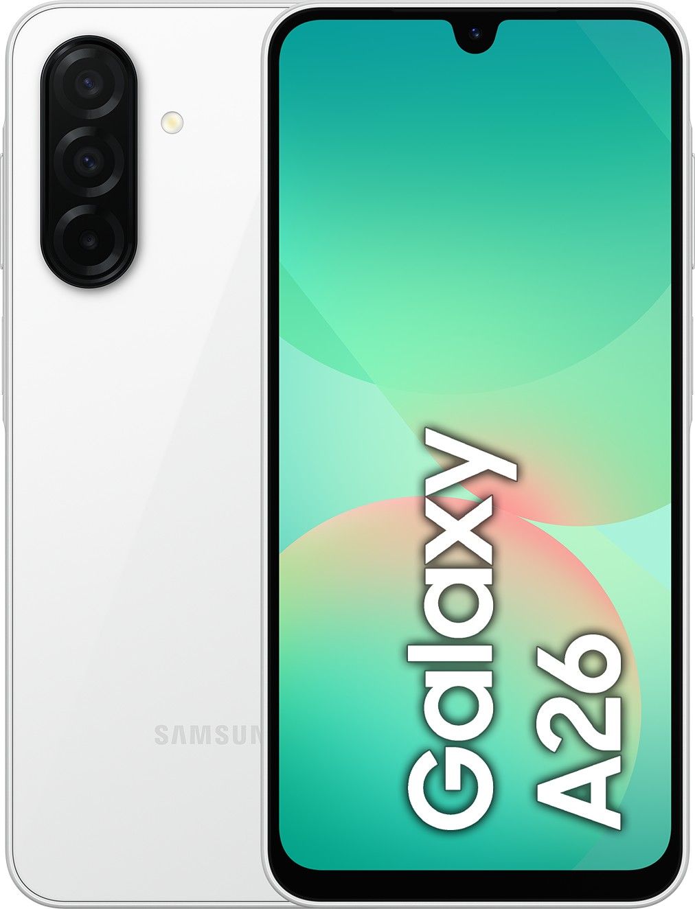 Смартфон Samsung Galaxy A26 6 ГБ/128 ГБ белый — купить по цене 23490 с ...