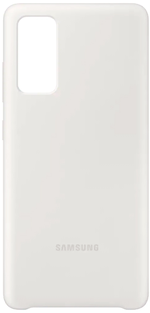 Чехол Samsung Silicone Cover для Galaxy S20 FE белый — купить по цене ...