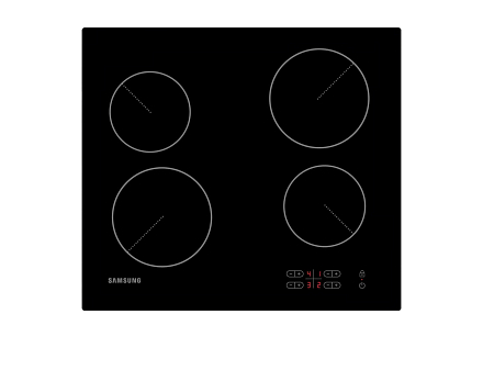 Электрическая варочная поверхность Samsung C61R2AEE-BWT черный - купить ...
